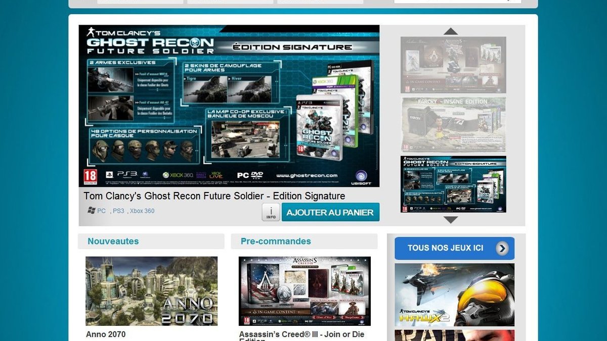 Ubisoft pourrait vendre des jeux tiers sur UPlay - Actualités du 12/09 ...