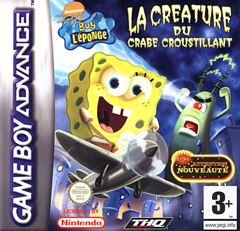 Bob l'Eponge : La Créature du Crabe Croustillant sur Gameboy Advance ...
