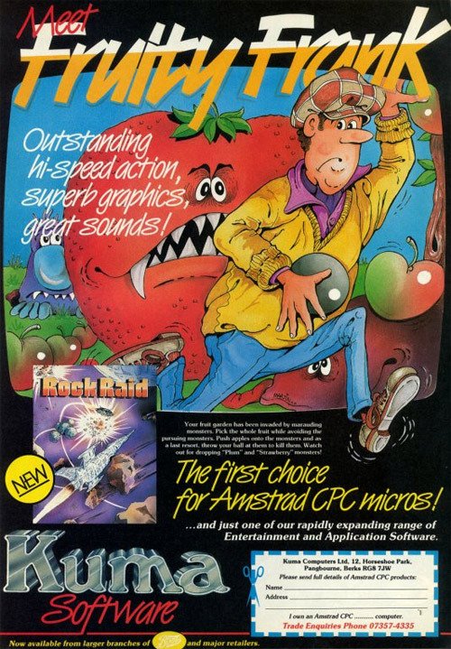 Fruity Frank sur Amstrad CPC - jeuxvideo.com