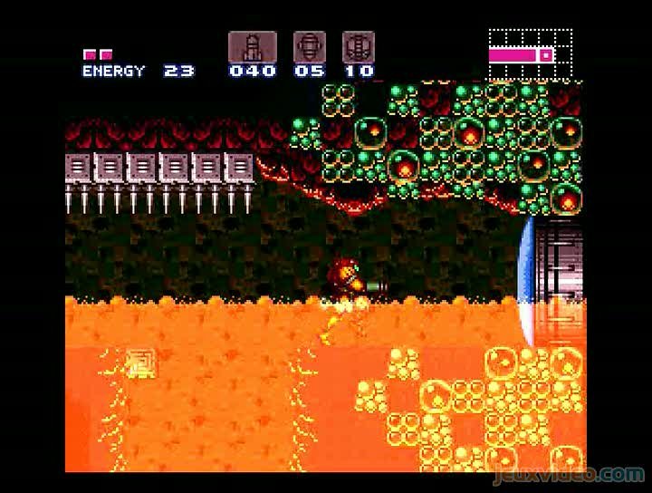 Gameplay Super Metroid : Speed Booster et Wave Beam - jeuxvideo.com