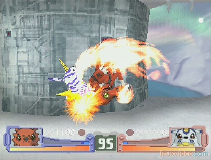 Gameplay Digimon Rumble Arena : Guilmon Vs Gabumon - jeuxvideo.com