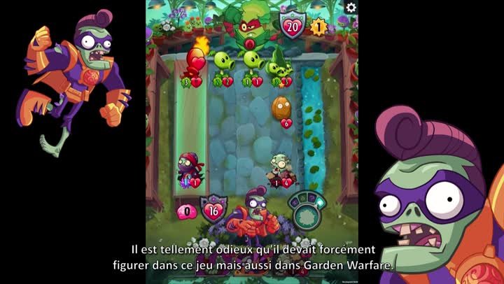 Making-of Les personnages de Plants vs Zombies Heroes : Super Cortex ...