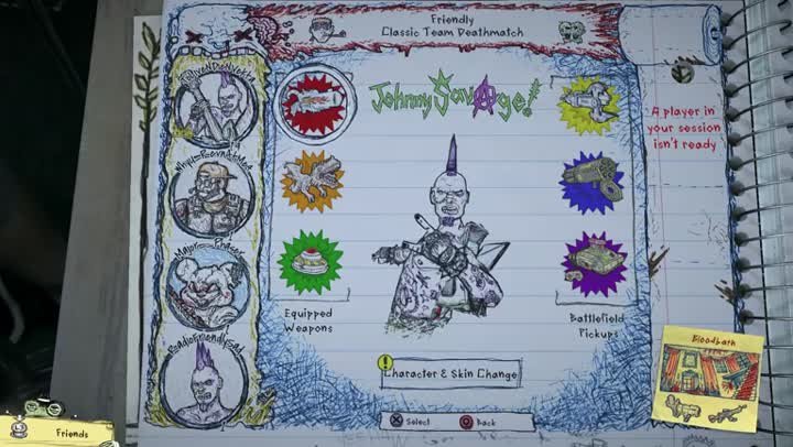 Gameplay Drawn to Death laisse fuir son gameplay - jeuxvideo.com