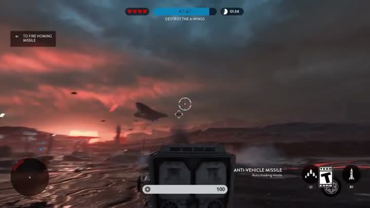 Gameplay Star Wars : Battlefront détruit tout avec un AT-ST - jeuxvideo.com