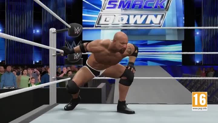 Bande-annonce WWE 2K17 : Goldberg se lance sur le ring - jeuxvideo.com