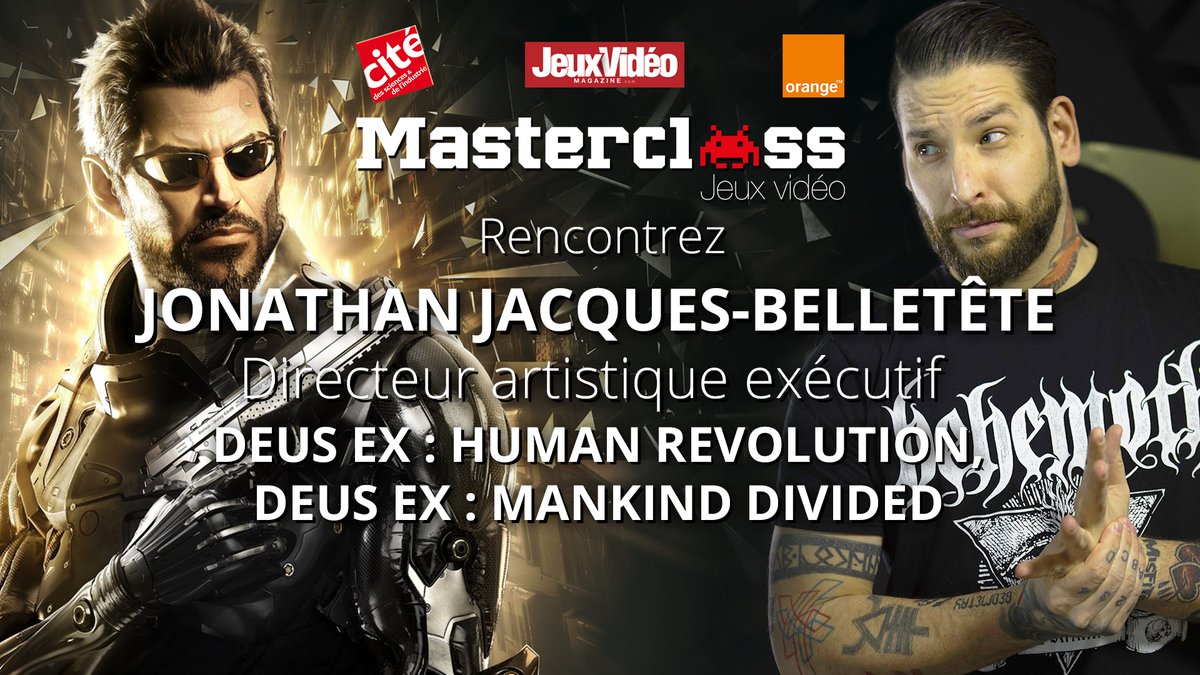 LIVE : Suivez la Masterclass du directeur artistique de Deus Ex, Jonathan Jacques-Belletête ...