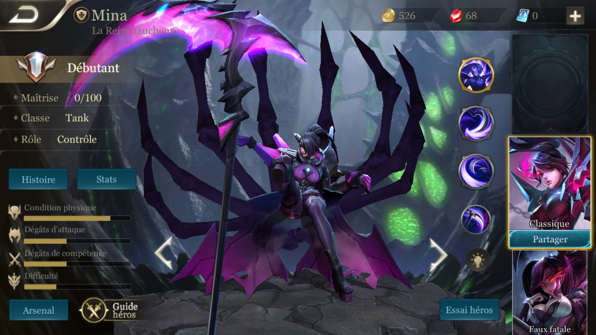Mina - Astuces et guides Arena of Valor - jeuxvideo.com