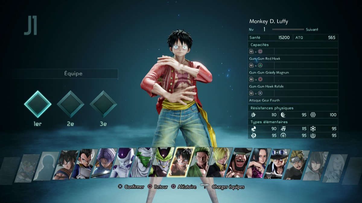 Luffy - Guide Jump Force : personnages, combos, soluce - jeuxvideo.com