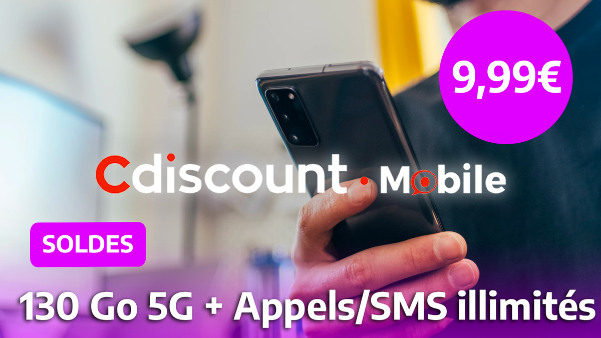 Un forfait mobile 5G de 130 Go pour seulement 9,99€ et sans engagement ? C'est maintenant chez ...