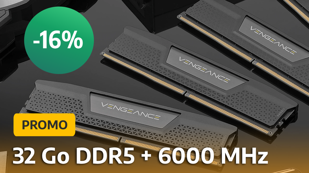 Fini de ramer avec ces 32 Go de RAM DDR5 6000 MHz en promo chez ce ...