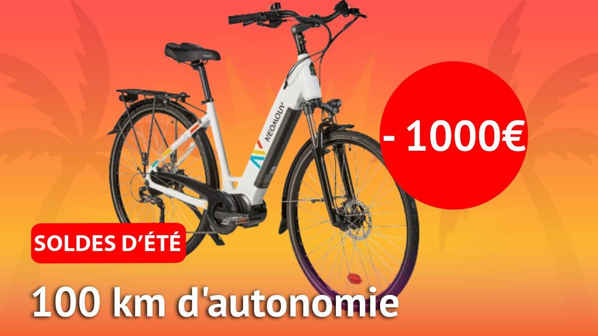 Decathlon solde de 1000€ ce vélo électrique avec 100 km d'autonomie ...