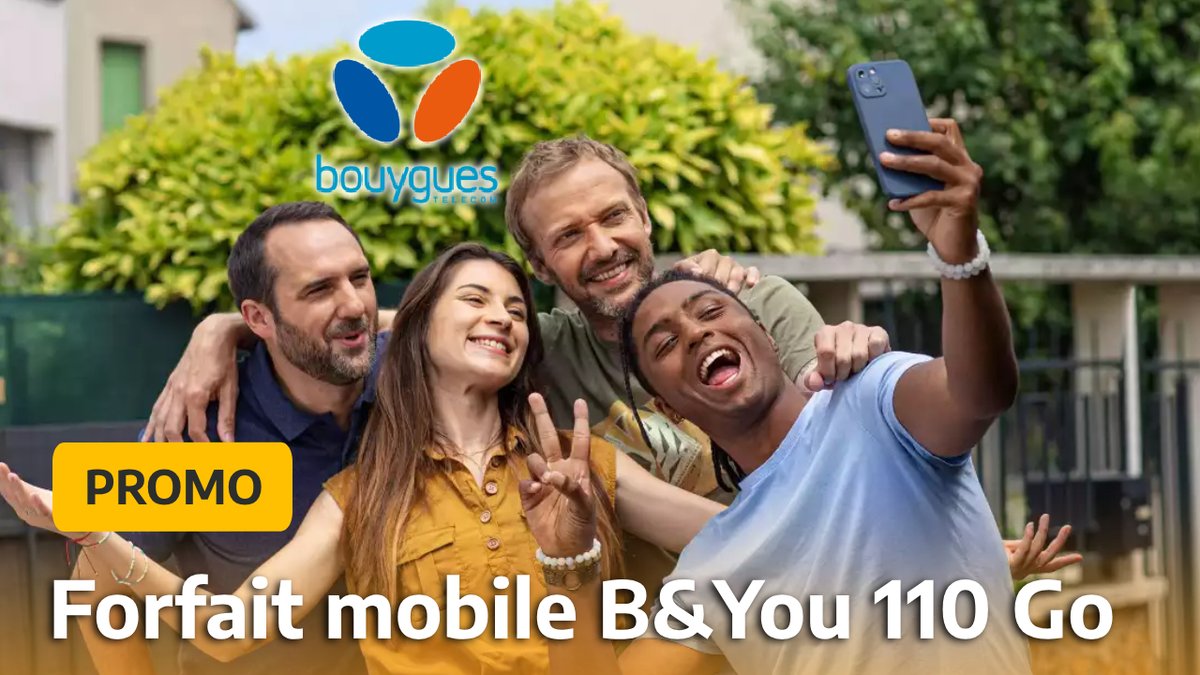 Forfait mobile B&You : Bouygues dégaine une offre avec 110 Go de data en 5G pour 7,99€ par mois ...