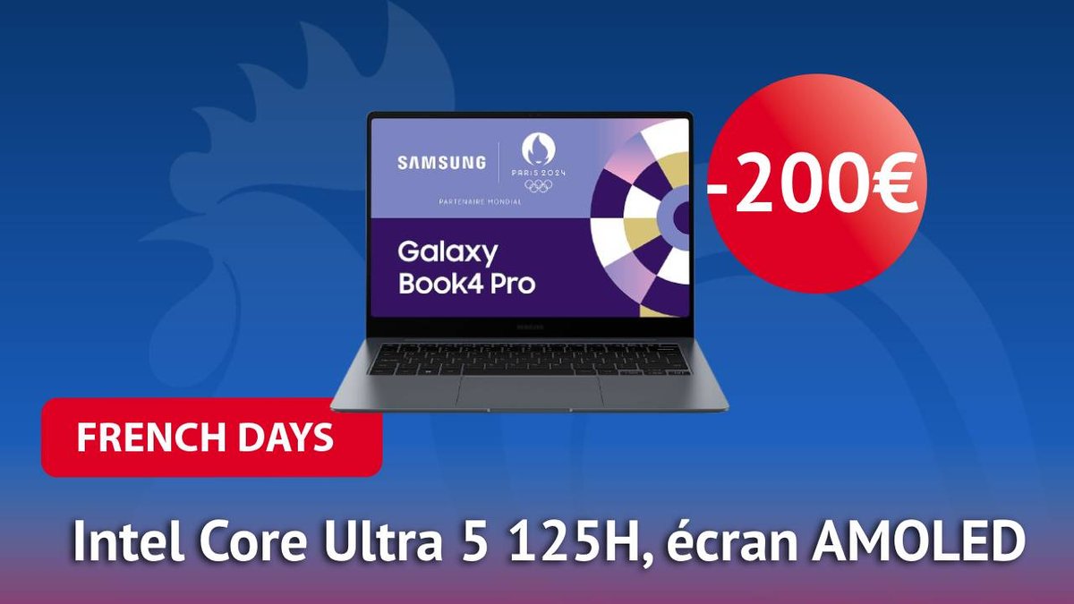 Promo PC portable : ultra fin et léger, le Samsung Galaxy Book Pro4 ...