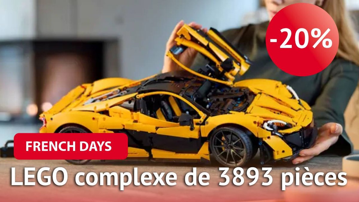 French Days : -20% sur le LEGO Technic McLaren P1, un set complexe et ...
