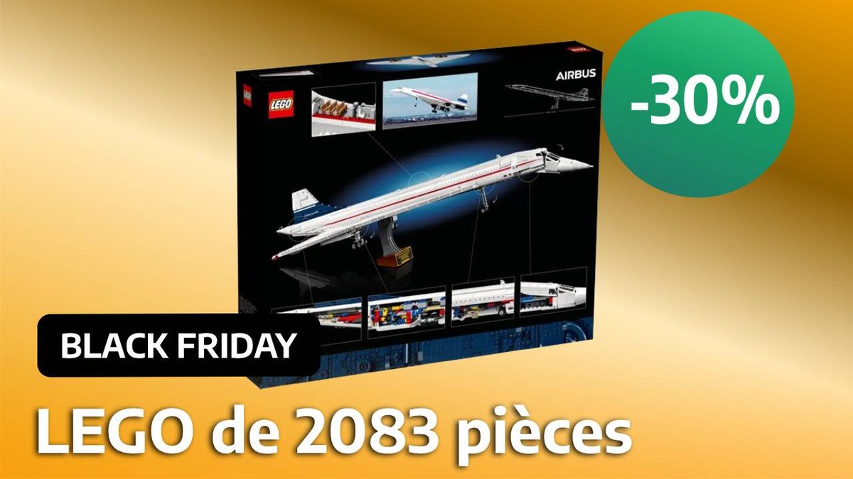 Le LEGO du légendaire avion Concorde en promotion pour le Black Friday ...
