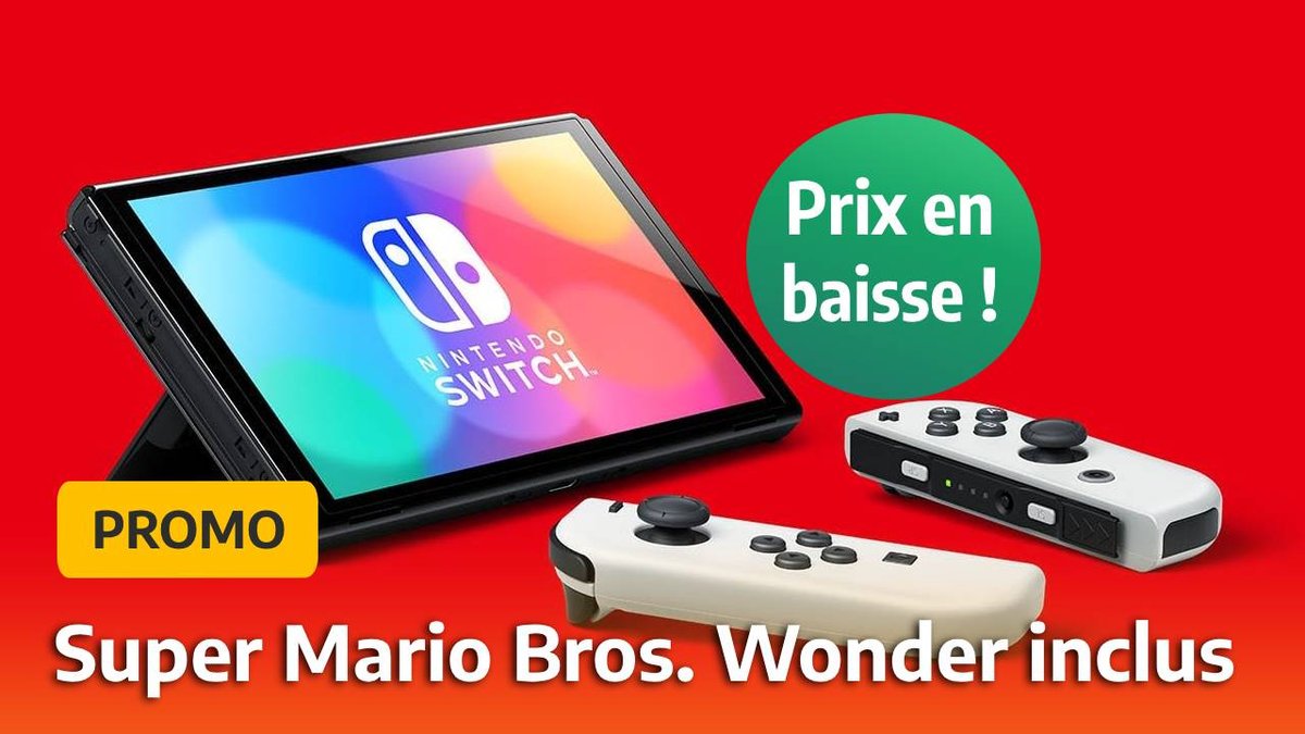 Parfaite pour Noël, la Nintendo Switch OLED avec le jeu Mario Wonder ...
