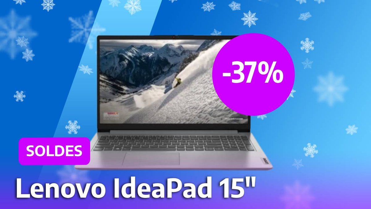 Les soldes chez Cdiscount cassent le prix d'un PC portable compact Lenovo IdeaPad de 15 pouces ...
