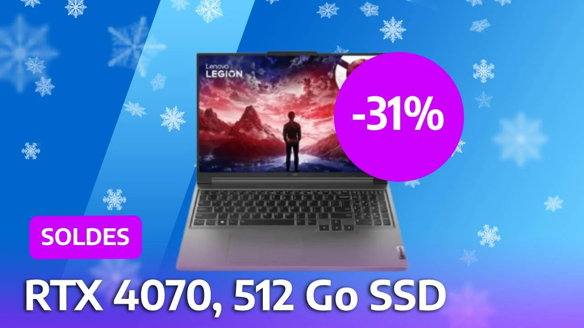 Soldes PC portable gamer : le Lenovo Legion avec la RTX 4070 est désormais proposé à un petit ...