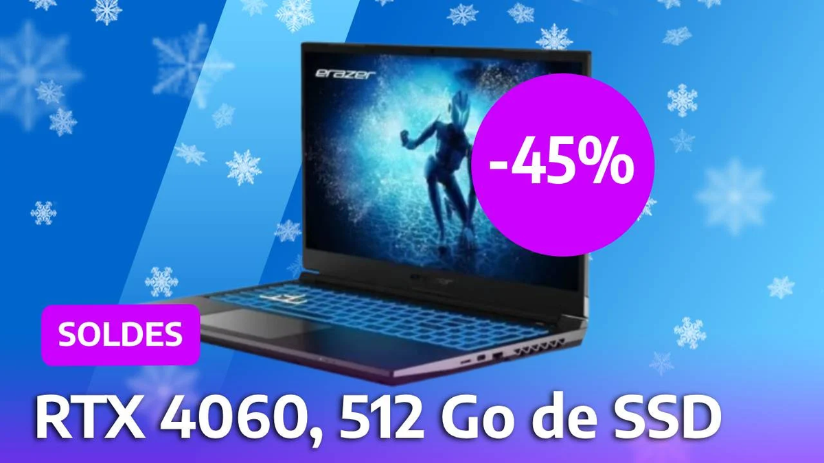 Le petit prix du PC portable gamer Erazer Deputy pendant les soldes est ...