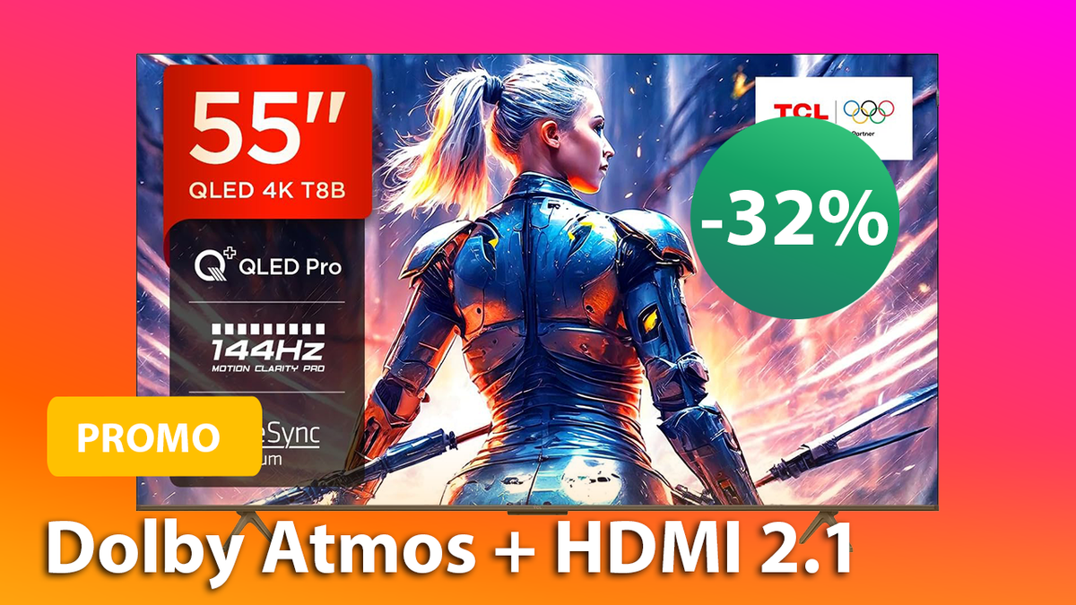 TV 4K pas cher : -32% sur la TCL 55 pouces QLED, HMDI 2.1, 144Hz parfaite pour jouer sur ...