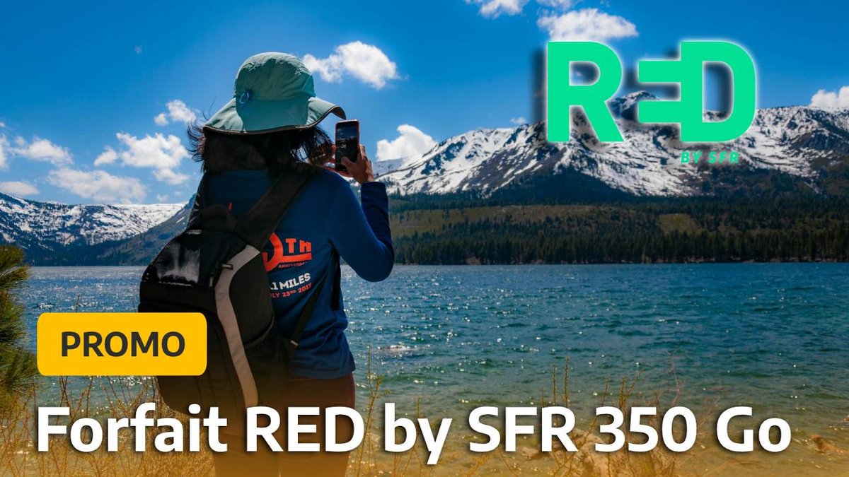 RED by SFR : le forfait mobile ultime avec 350 Go de data en 5G est le compagnon parfait pour ...