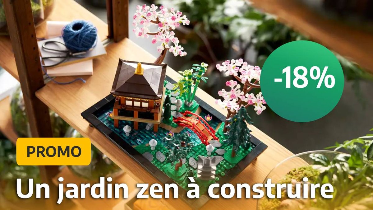 Parfait pour se relaxer, le LEGO Le Jardin Paisible passe à -18% ...