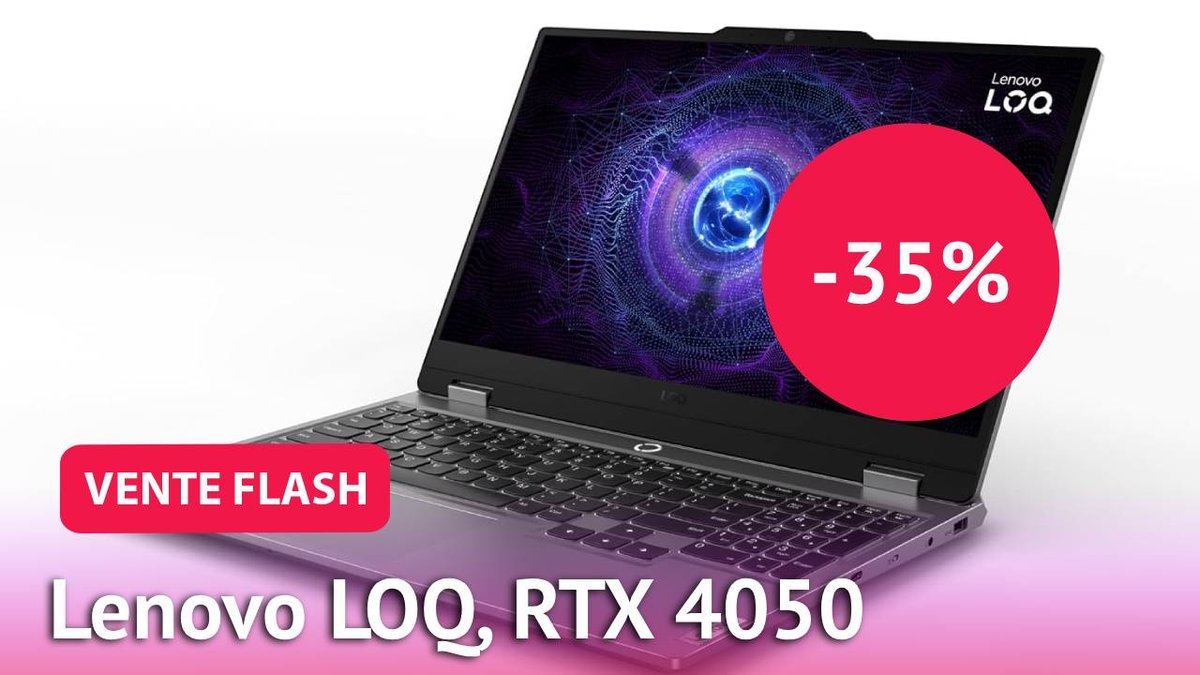 Promo PC gamer : grâce aux ventes flash Amazon, le Lenovo LOQ avec la ...