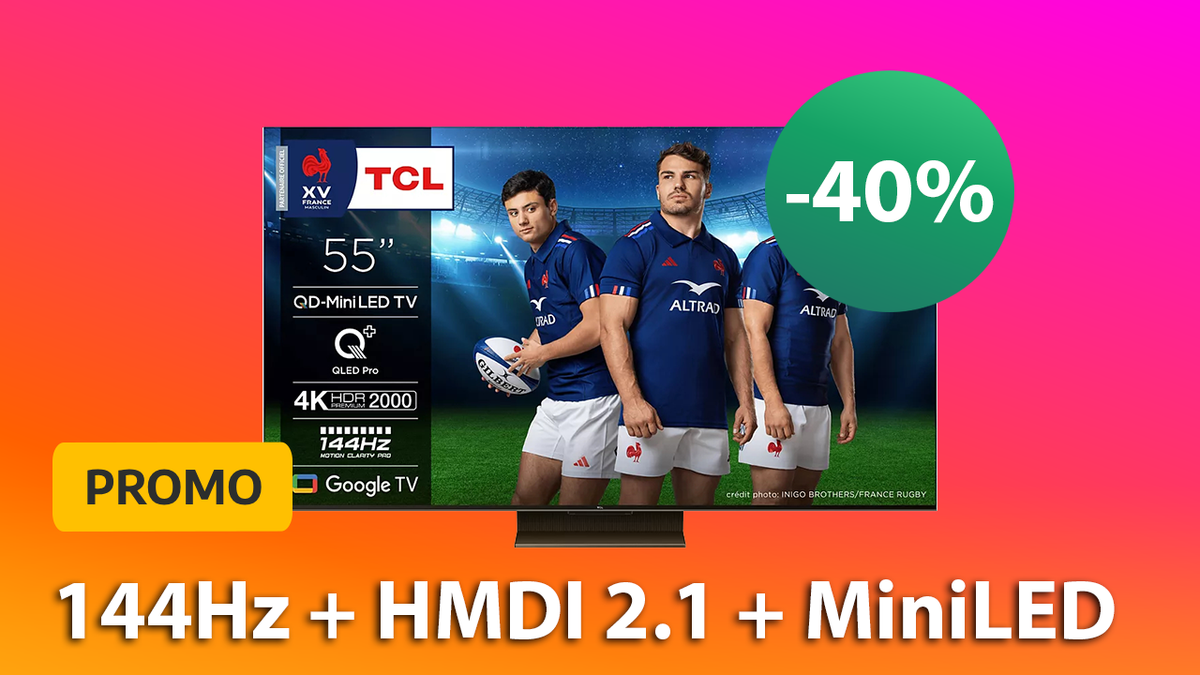 Promo TV 4K pas cher : -30% sur la TCL C89B, Mini-LED, 144Hz, 4K, parfaite pour jouer sur Switch ...