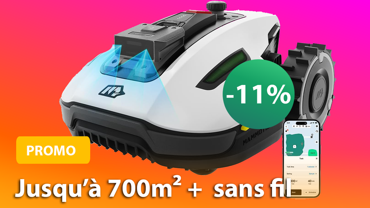 Robot tondeuse en réduction : sans fil périphérique et capable de gérer ...