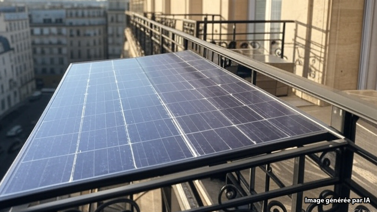 Installer un panneau solaire sur son balcon pour produire sa propre l'électricité cet été ...