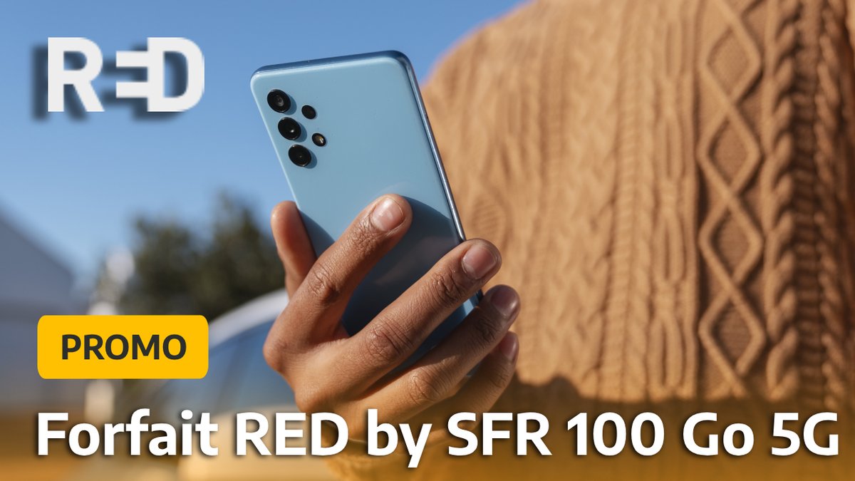 Forfait mobile pas cher : RED by SFR vous offre la 5G sur son offre avec 100 Go d'Internet ...