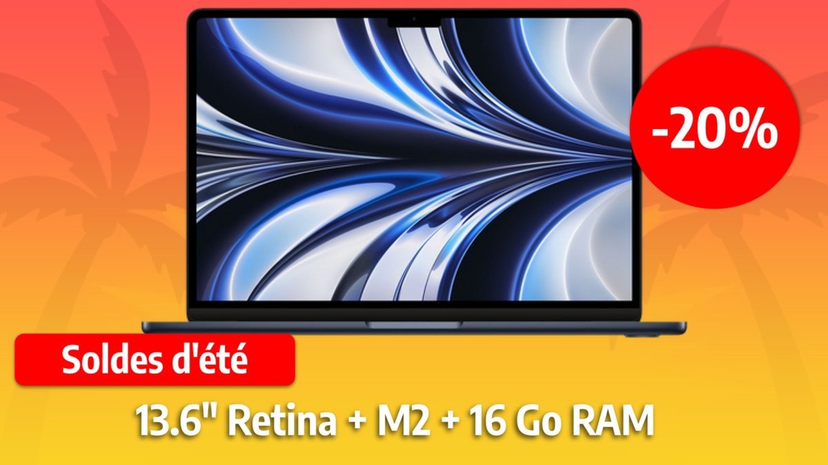 Pour les Soldes voici le Macbook le moins cher avec sa puce ...