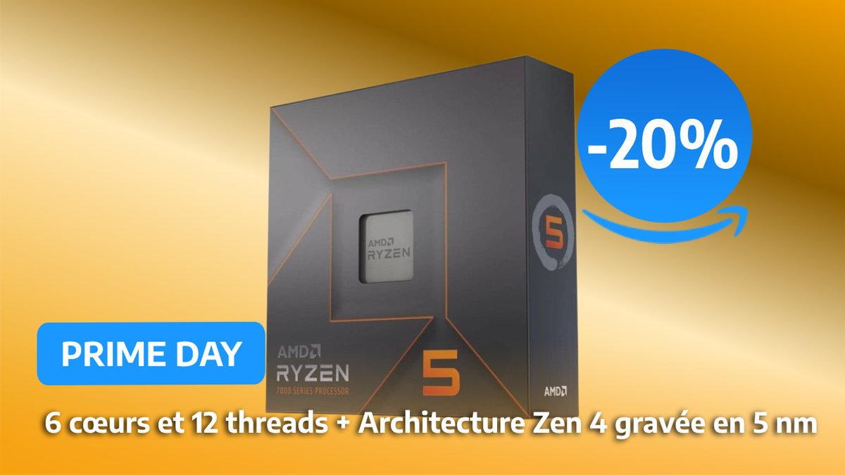 Le processeur AMD Ryzen 5 7600X bradé pour le Prime Day, de quoi monter ...
