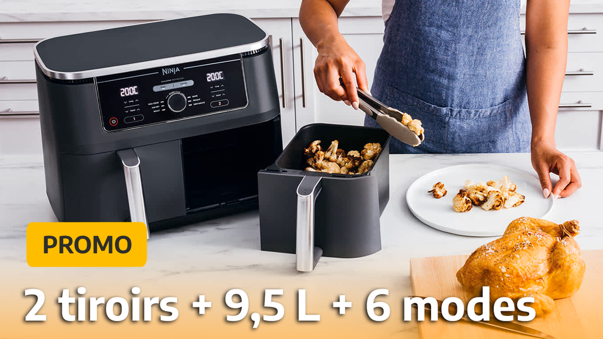 Déjà en promo, ce grand air fryer NINJA devient encore moins cher grâce ...