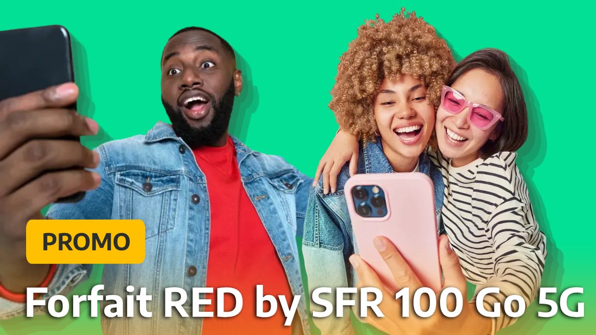 RED by SFR : pour la rentrée, le forfait mobile 100 Go avec la 5G offerte tombe à un super prix ...