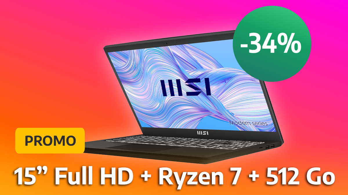 Promo PC portable pas cher : à -34%, ce MSI équipé de Windows 11 est ...