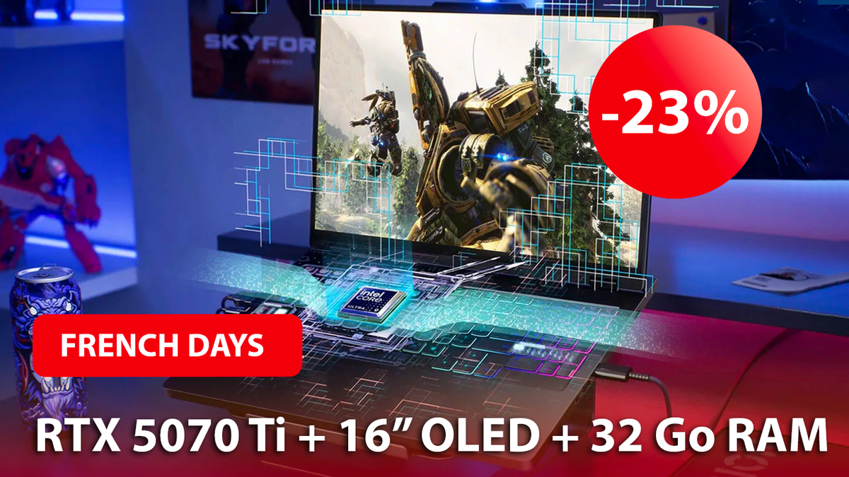 French Days : -23% sur ce PC portable gamer avec RTX 5070 Ti ! Mais il ...