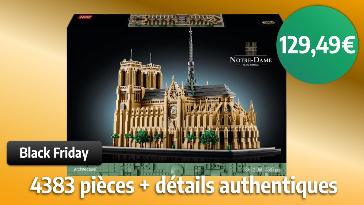 -43% sur le LEGO Notre-Dame de Paris pour le Black Friday, un prix ...