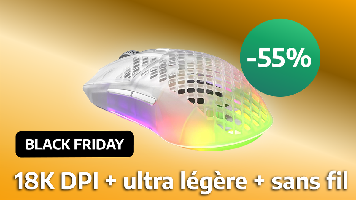 En promo à -55% pendant le Black Friday, cette souris gamer ultra ...