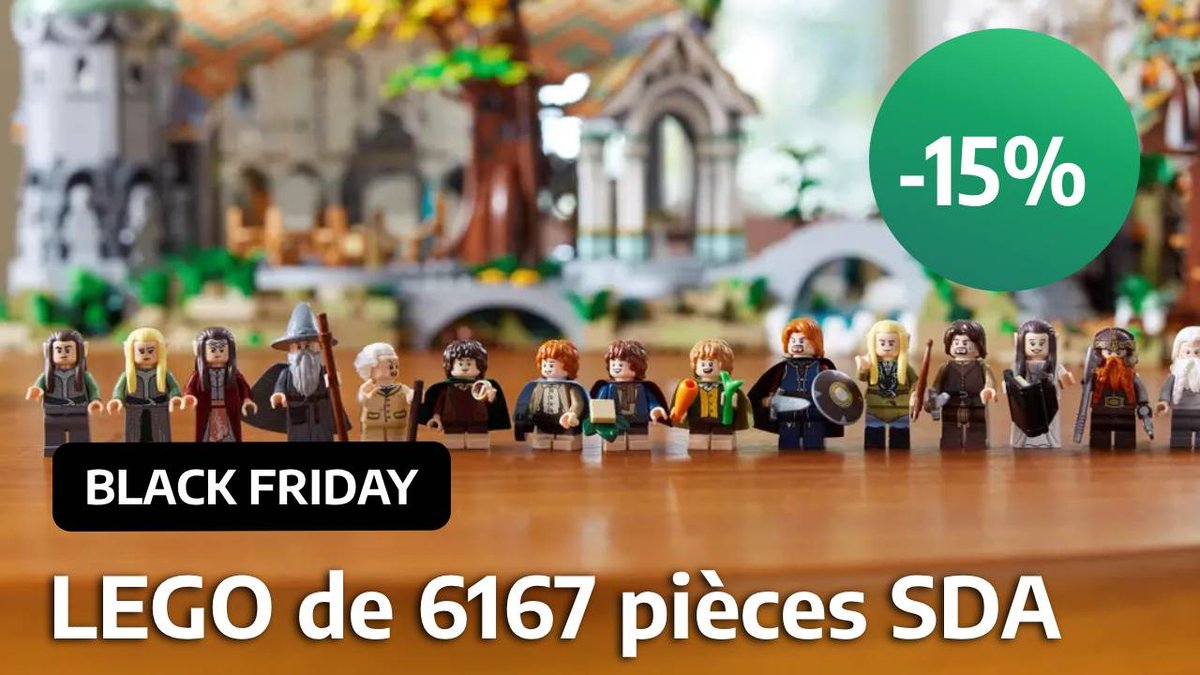 Même le LEGO Seigneur des Anneaux Fondcombe n'échappe pas au Black ...