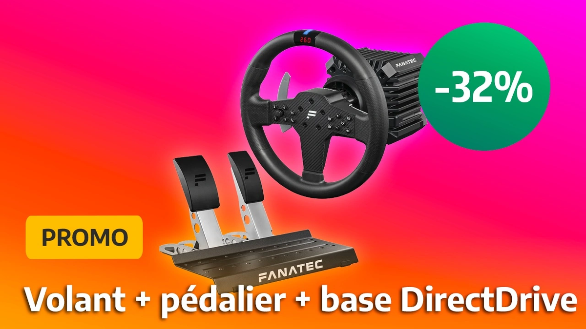 En promo à -32%, ce pack complet Fanatec avec volant est le meilleur ...