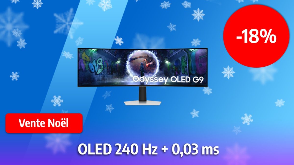Ce écran PC ultra-large OLED signé Samsung est à 899,99€ avec la ...
