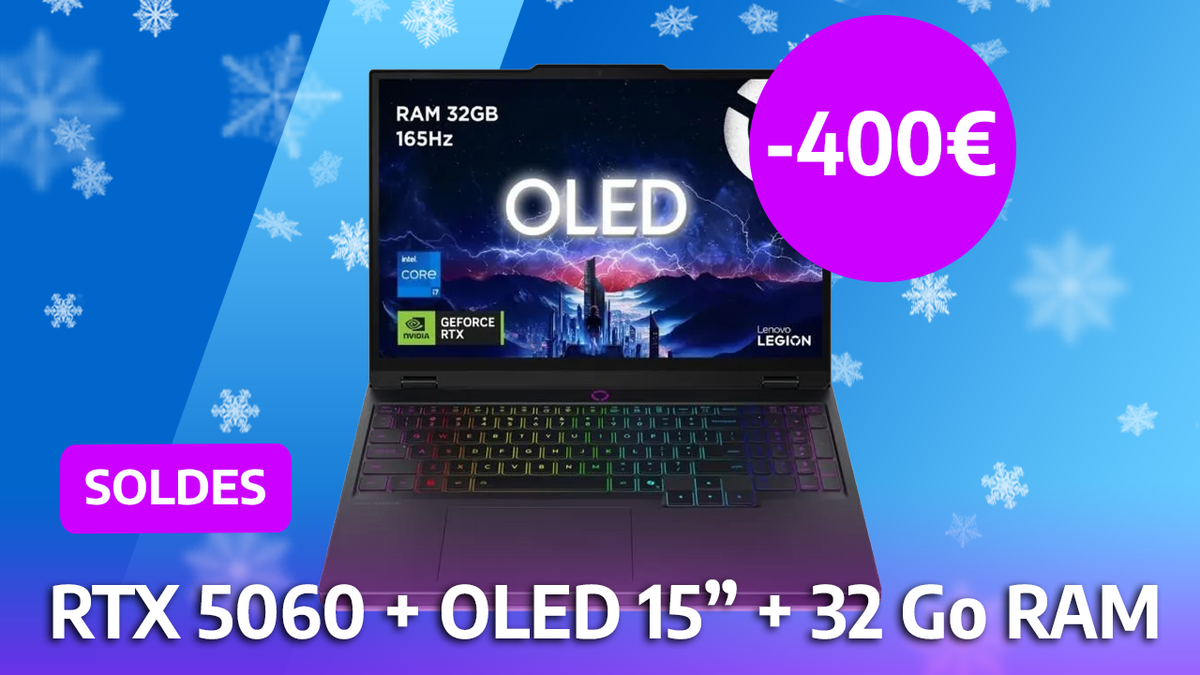 Enfin un bon prix avec -400€ pour ce PC portable gamer équipé d'une RTX ...