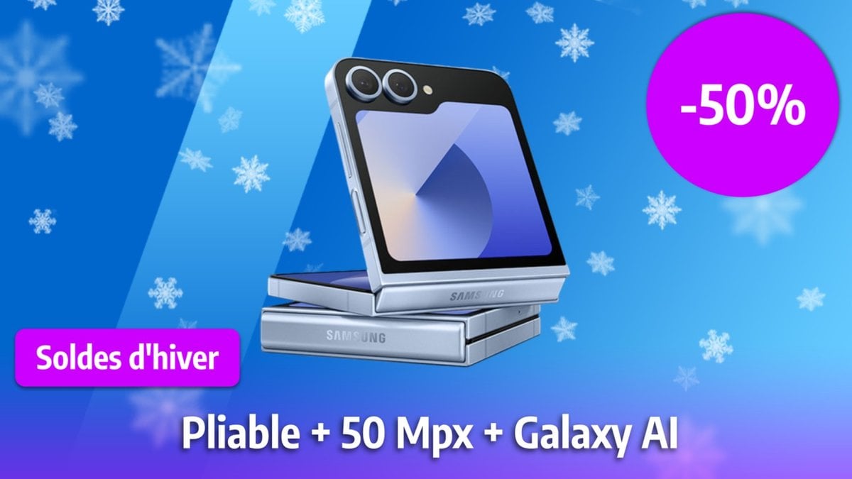 À -50%, le Galaxy Z Flip 6 devient le smartphone pliable le plus ...