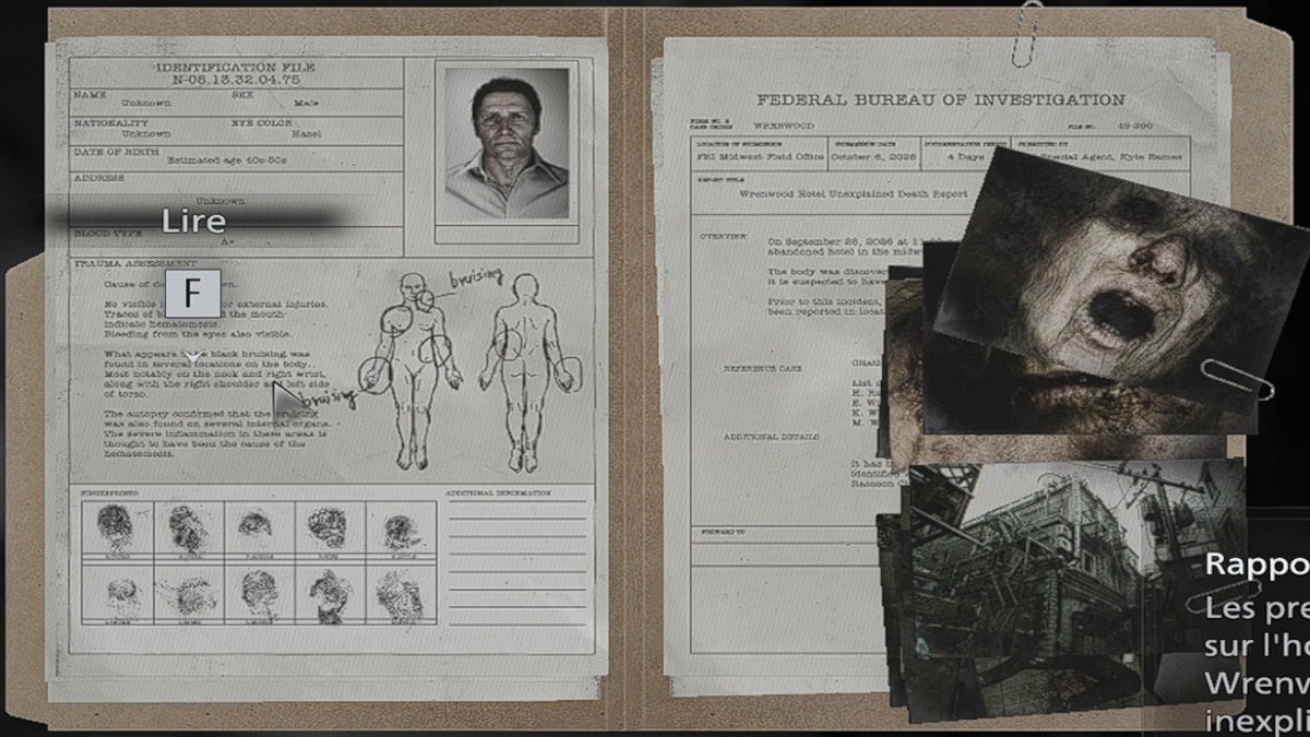 Documents Wrenwood Resident Evil Requiem : où trouvez toutes les notes ...