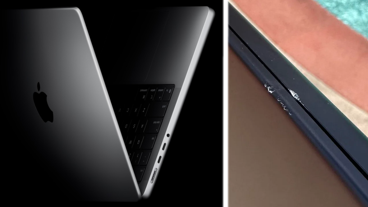 Après une chute de 4 mètres de haut, l'état de ce MacBook Pro confirme ...