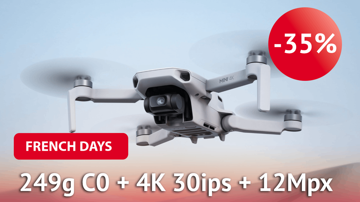 Parfait pour les débutants, le drone DJI Mini 4K est en promo à -35% ...