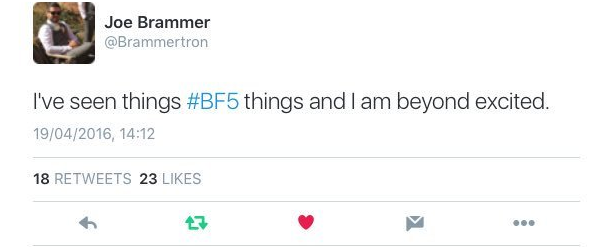 Battlefield 5 : Joe Brammer très excité - jeuxvideo.com