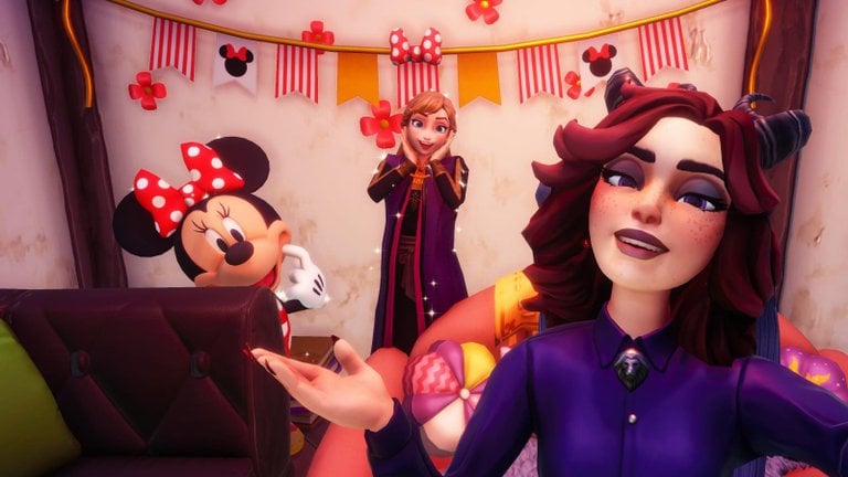 Disney Dreamlight Valley, Minnie : teinture rouge, bannière... comment ...