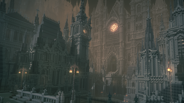 Minecraft : il recrée une ville de Bloodborne et c'est ultra ...